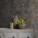 Galerie Wallcoverings Textures Collection Industrial Distressed Plain Metallic Elements Finish ...